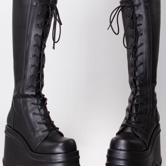 Demonia | Shoes | Demonia Wave 20 Void Walker Black Platform Boots ...